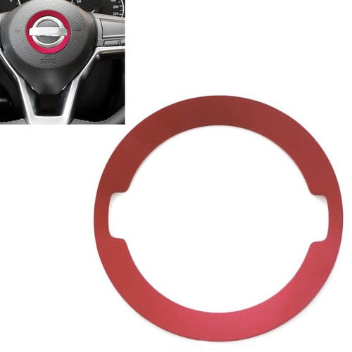 Red Aluminum Steering Center Ring Cover Trim Fits Rogue Kicks Sentra ...