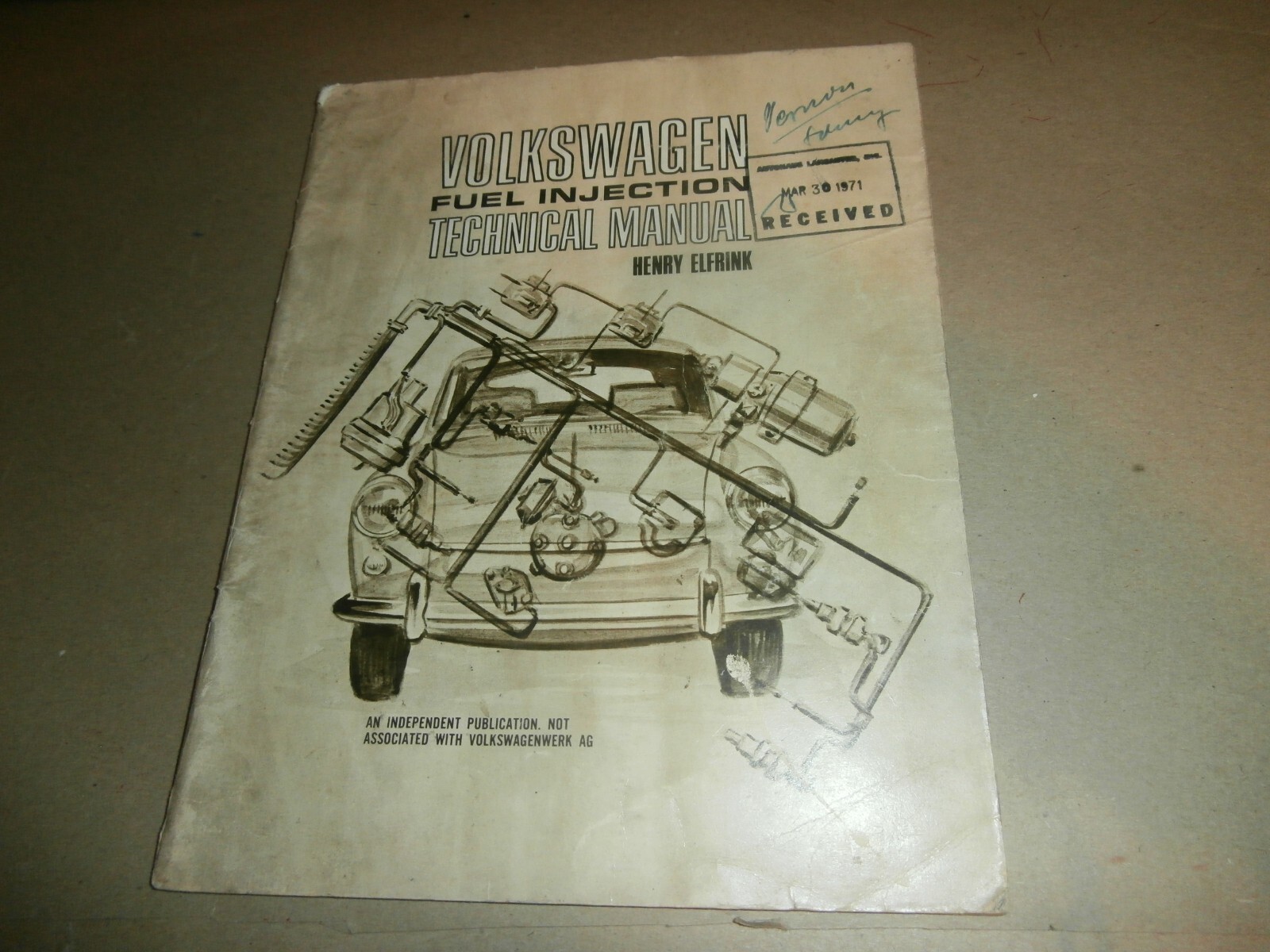 VW Volkswagen Fuel Injection Technical Manual Henry Elfrink 1971 | eBay