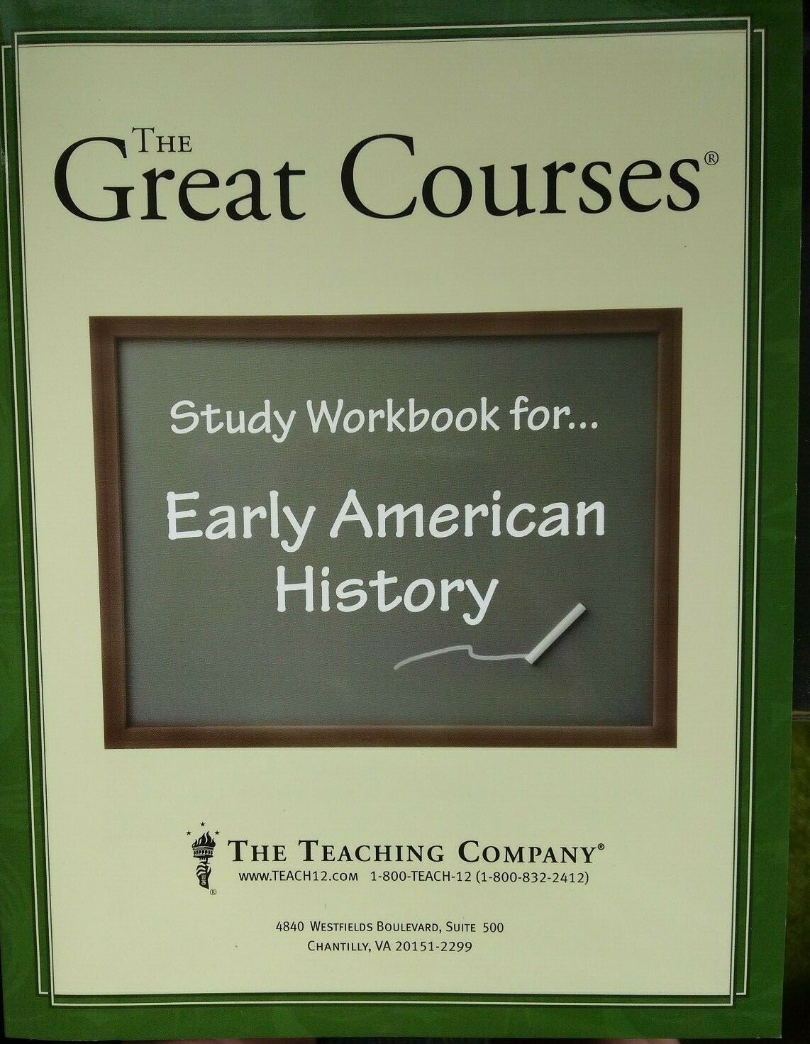 Great Courses Early American History DVD Set AND Study Workbook great-courses-early-american-history-dvd-set-and-study-workbook
