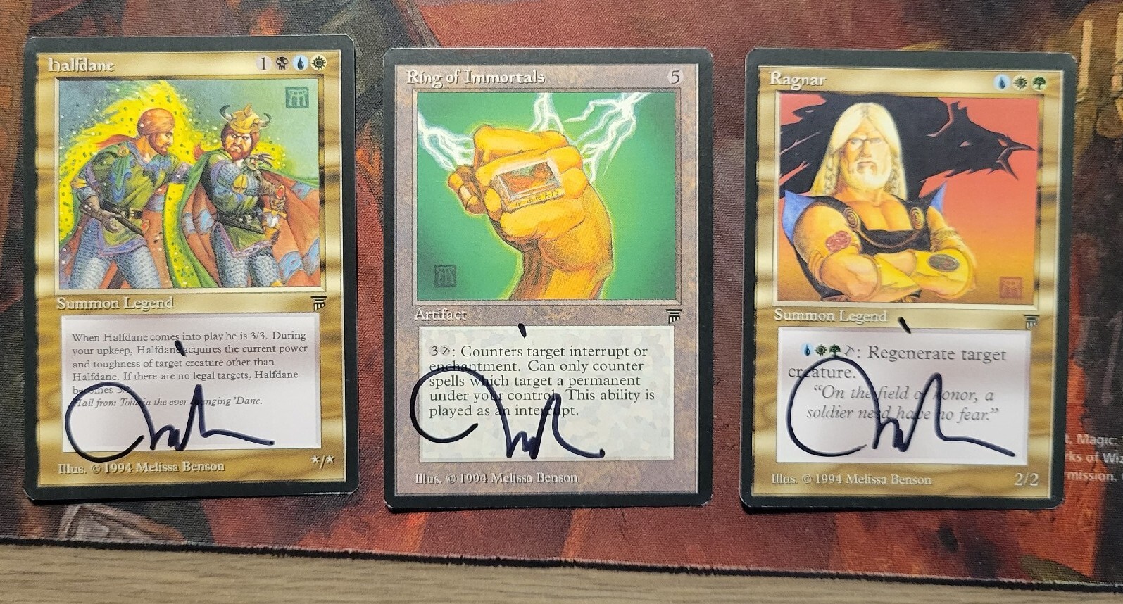 MTG ARTIST PROOFS LEGENDS Halfdane Ring Of Immortals and Ragnar MTG ...