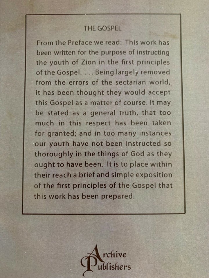 Gospel, The by B. H. Roberts (Reprint 1913, New, Paperback ...