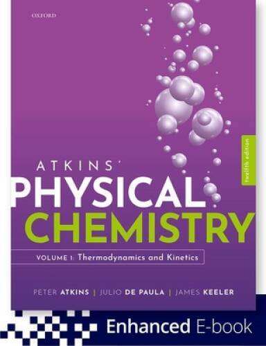 ATKINS PHYSICAL CHEMISTRY V1 12E - Paperback By Atkins, Peter - GOOD ...