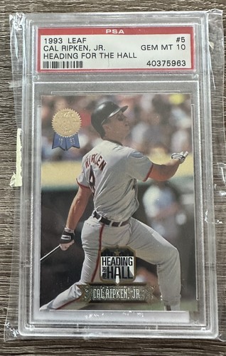 Cal Ripken Jr 1993 Leaf Heading For The Hall PSA 10 Gem Mint Graded | eBay