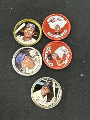 Vintage All Star Baseball Metals Coins Lot Of 5 Hall Of Famers MLB LOT ...