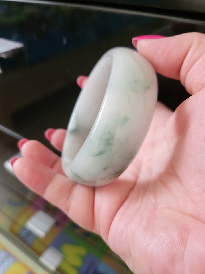 Natural Burmese jade bangle size 57mm | eBay
