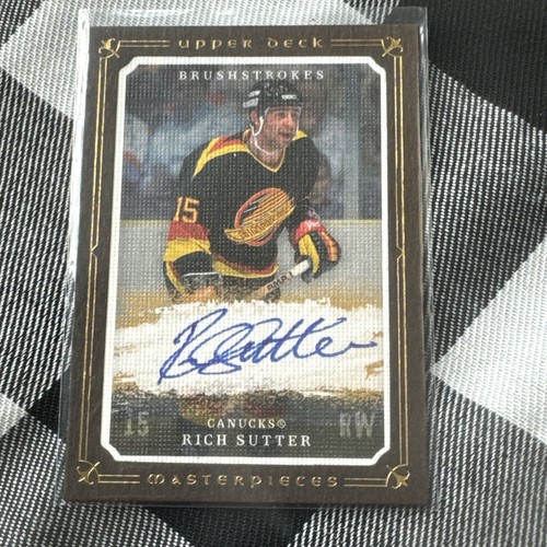 2008 Upper Deck Masterpieces Rich Sutter Auto Card #MB-RS | eBay