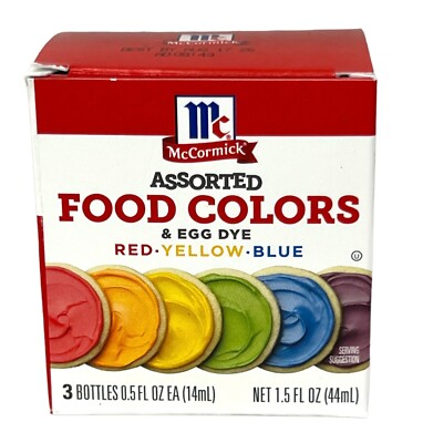 McCormick Assorted Food Coloring 3 pack Color | eBay