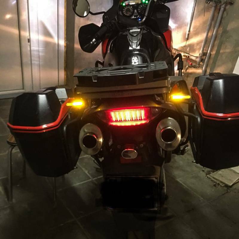 4 Pack Motorcycle Turn Signals Blinker Lights Amber Universal For ...