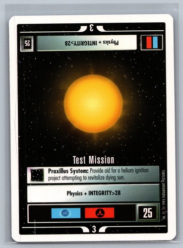 Star Trek CCG Test Mission TCG Decipher Premiere 1995 Beta | eBay