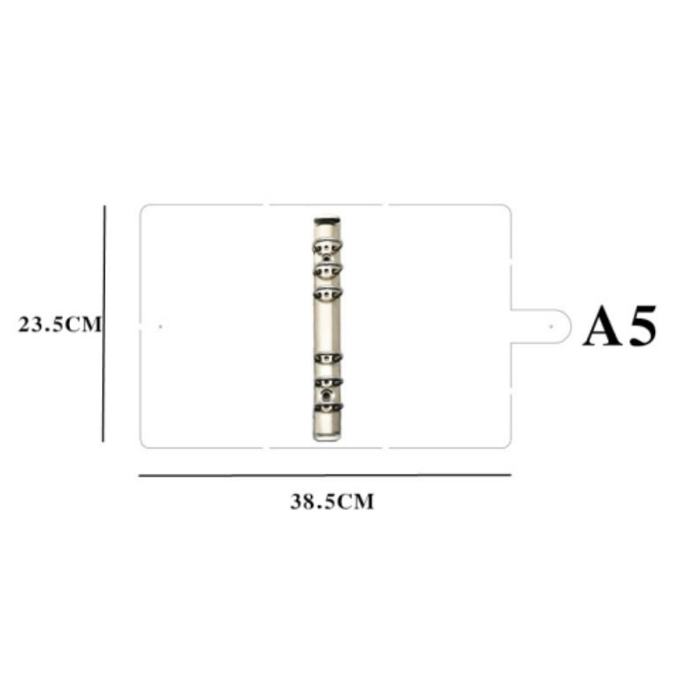 2PCS A5 Binder Covers Glitter Notebook Shell Shell Round Ring Notebook ...