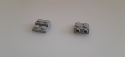 Lego Parts - Plate, Modified 2x2x2/3 (#99206) - Light Bluish Gray - (2 ...