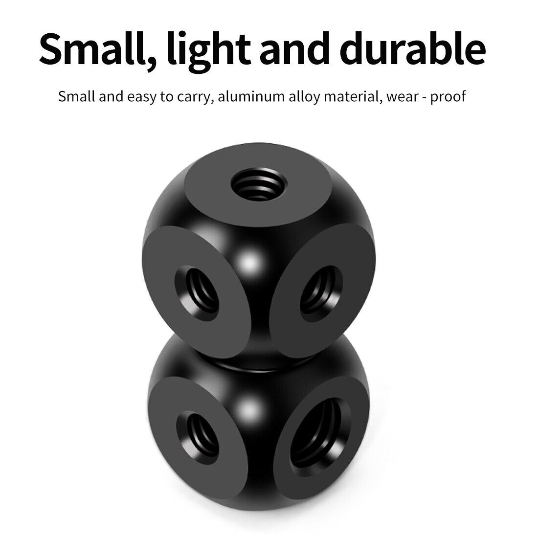 XT-XINTE 1/4 3/8 Screw Hole Adapter Dual Cubic Mount Cube Bracket for ...