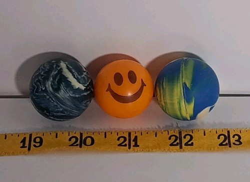 Vintage 1.5” Super Bounce Ball Bouncy Rubber Ball Lot of 3 | eBay