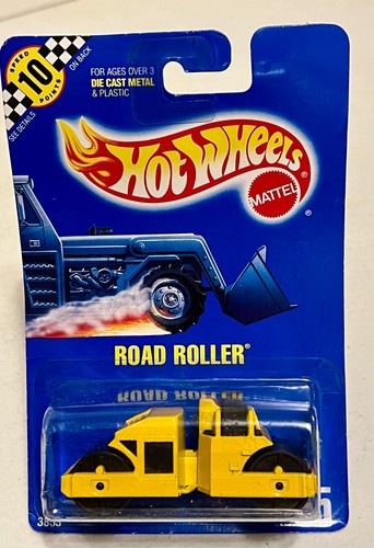 Hot Wheels 1990 Blue Card Main Line Cat Road Roller #55 New | eBay