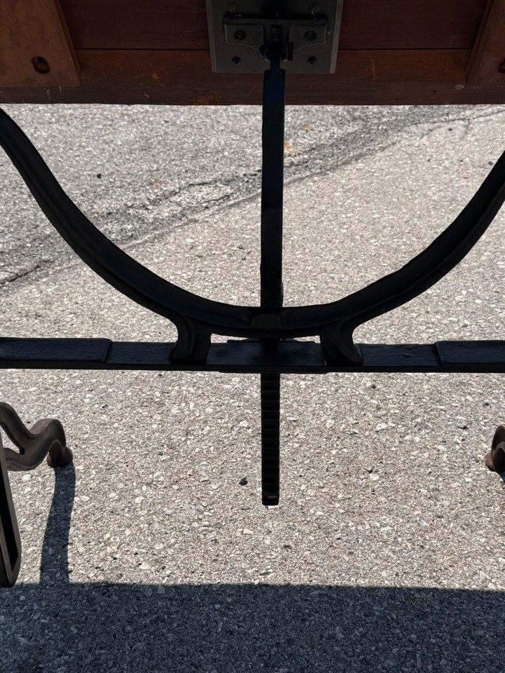 Antique Drafting drawing table cast iron original 1894 adjustable ...
