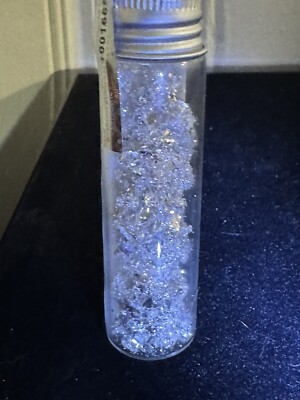 SILVER - CRYSTAL - BULLION Sealed In Glass Vial 4g (grams) .999 Fine ...