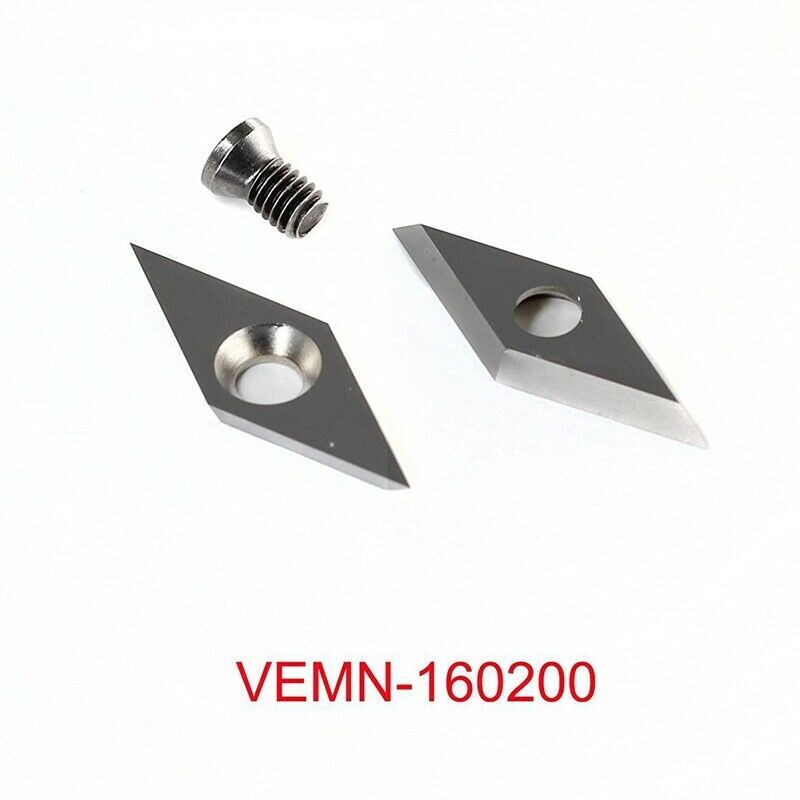 3x Tungsten Carbide Cutters Inserts Blade Set For Wood Lathe Turning ...