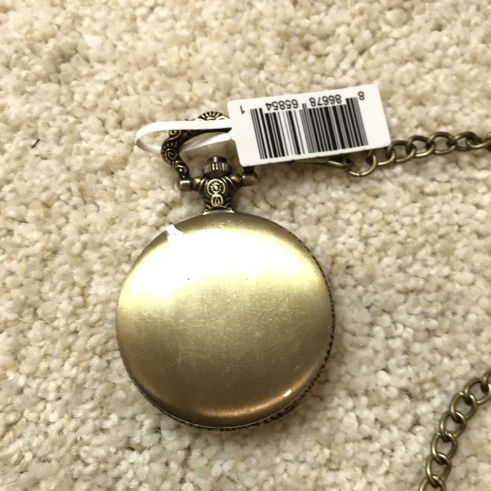 Invicta 47mm Equinox Pocket Watch Quartz Bronze Tone w/Chain Vintage ...