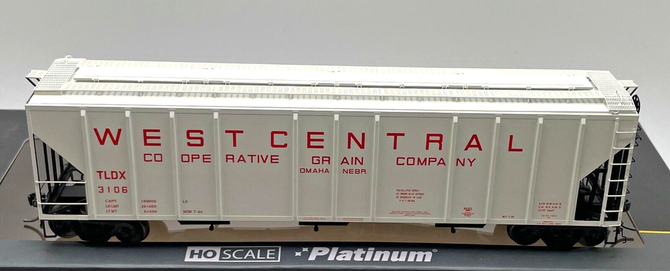 HO EXACTRAIL EP-80212-1 PS2CD 4427 COVERED HOPPER WEST CENTRAL ...