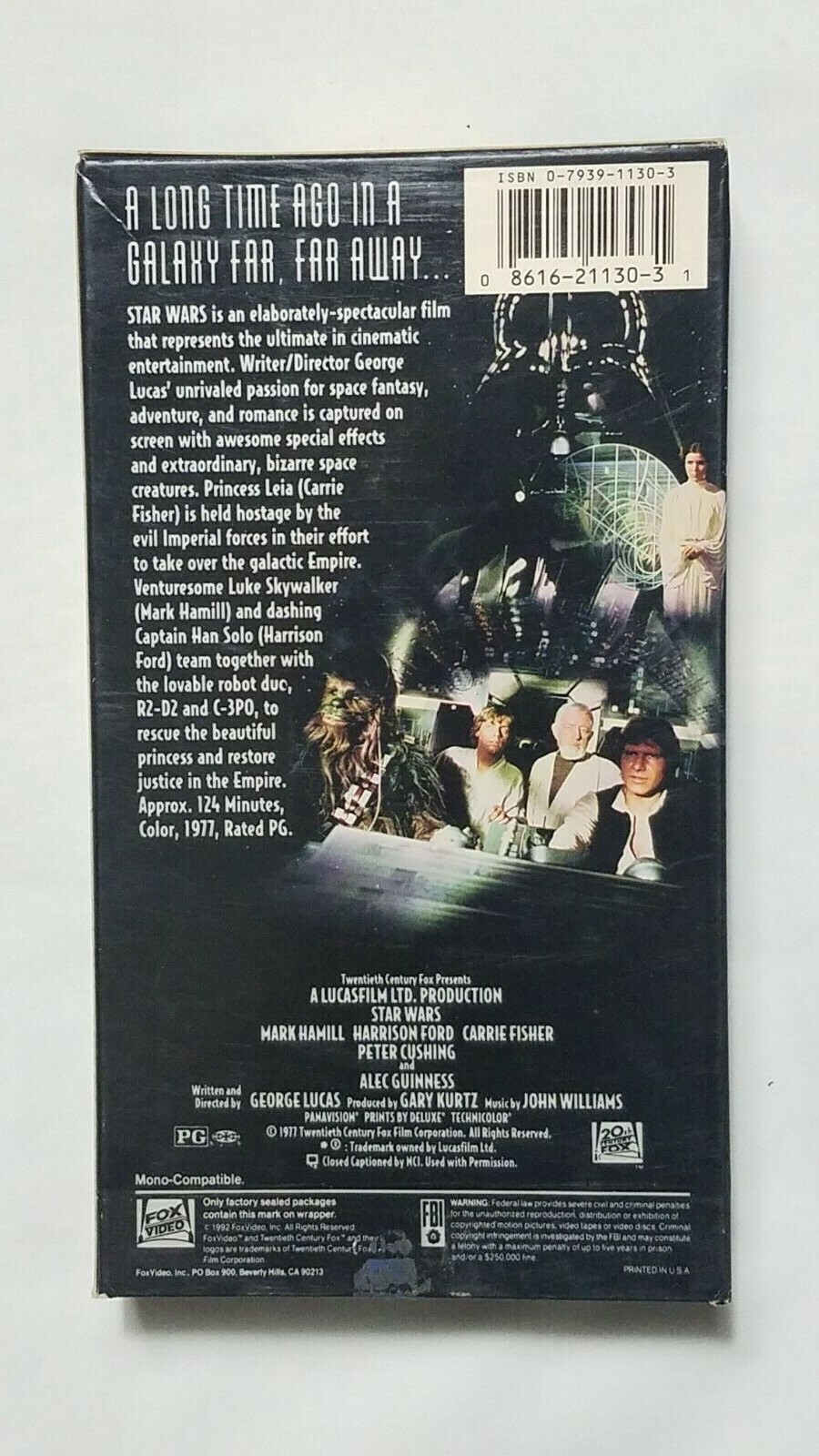 Vintage Star Wars Original Trilogy Set Fox Red Label (VHS,1992) | eBay