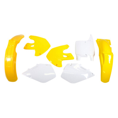 Rtech Plastics Kit for Suzuki RM 125 1998-2000 Yellow/White | eBay ...