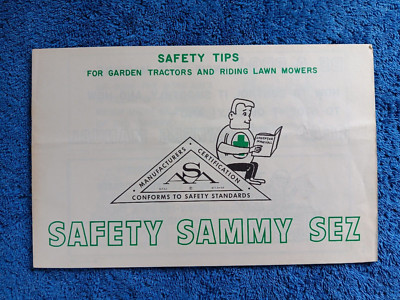 OPEI SAFETY SAMMY SEZ 1966 Outdoor Power Equipment Inst. Washington DC ...