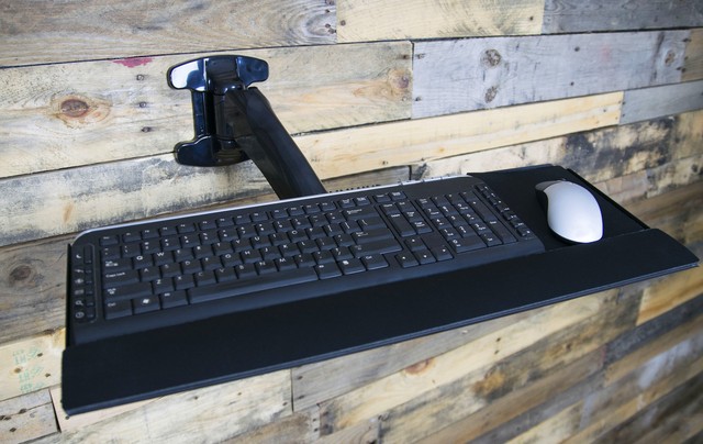 Deluxe Computer Keyboard Tray Holder Only for VESA Mount Stand Fits ...