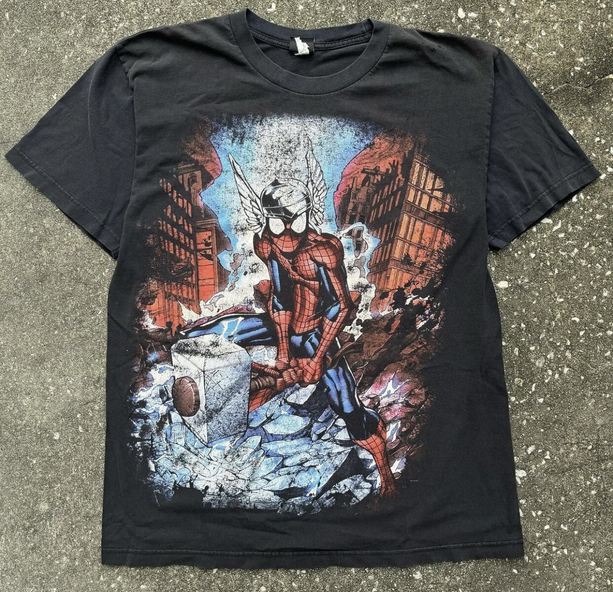 Vintage Mad Engine Spiderman Mjolnir Worthy Spider Sh… - Gem