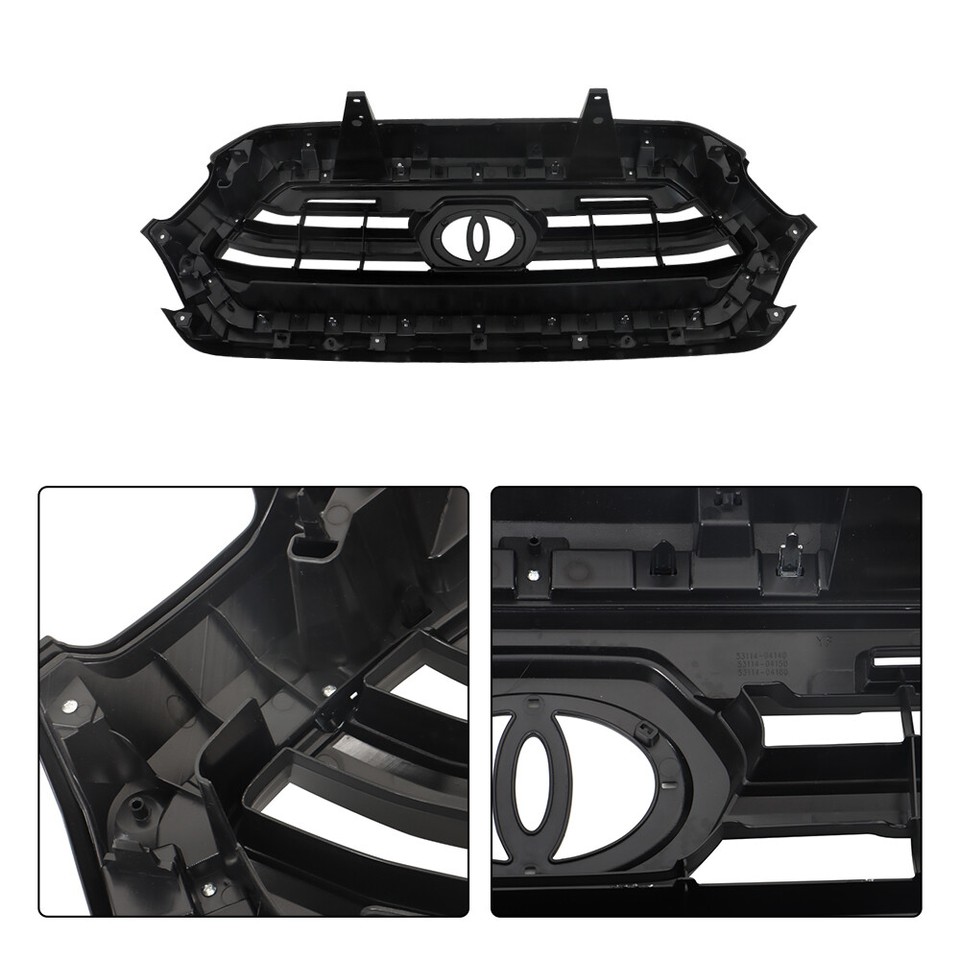 For 2016-21 Toyota Tacoma Front Grille Upper Replacement Plastic 53100 ...