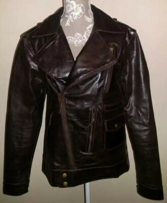 VIPARO Brando Brown Leather Jacket | eBay