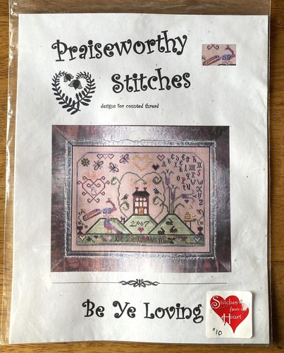 Praiseworthy Stitches BE YE LOVING Cross Stitch Pattern w/Bee Charms | eBay