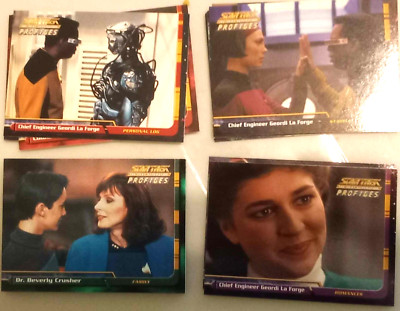STAR TREK TNG PROFILES, COMPLETE SET TRADING CARDS ,2000 | eBay