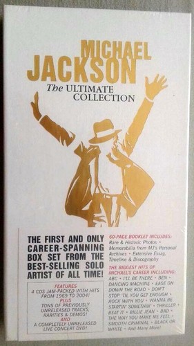 MICHAEL JACKSON-THE ULTIMATE COLLECTION-4CD+DVD BOX SET-FACTORY SEALED ...
