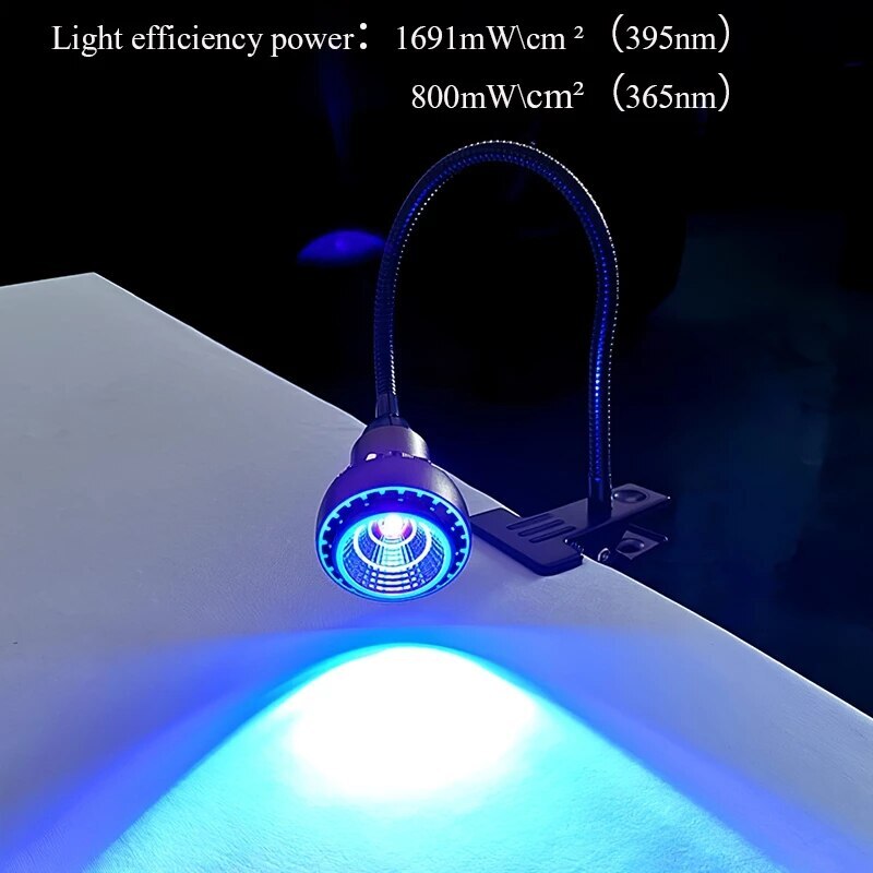 365nm 395nm 405nm UV Lamp Adjustable Ultraviolet 100W Led Curing Light ...