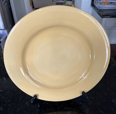 Tabletops Gallery Dinner Plate Avellino Yellow 11 3/8” Round | eBay