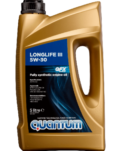 Genuine Quantum Longlife 3 5W-30 Fully Synthetic Oil 5L Litre VW Audi ...
