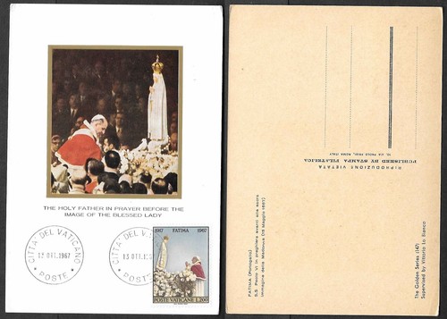 1967 Italy First Day Maxi-Card Cover - Holy Father in Prayer, Pope | eBay