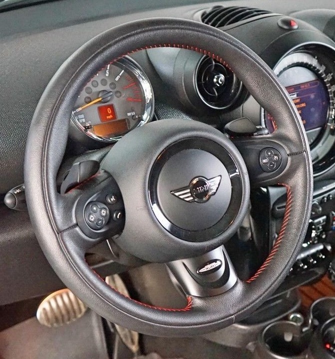 MINI OEM Cooper JCW Red Stitching Steering Wheel R55 R56 R57 R58 R59 ...