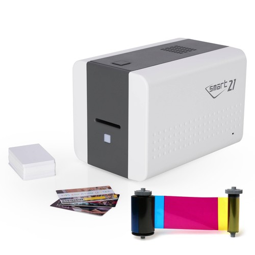 IDP SMART-21S ID Card Simplex Printer Kit with PC Only Software, 100 ...