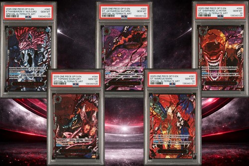 One Piece TCG OP13 God Pack Red Parallel Demon Five Elders ENG ...