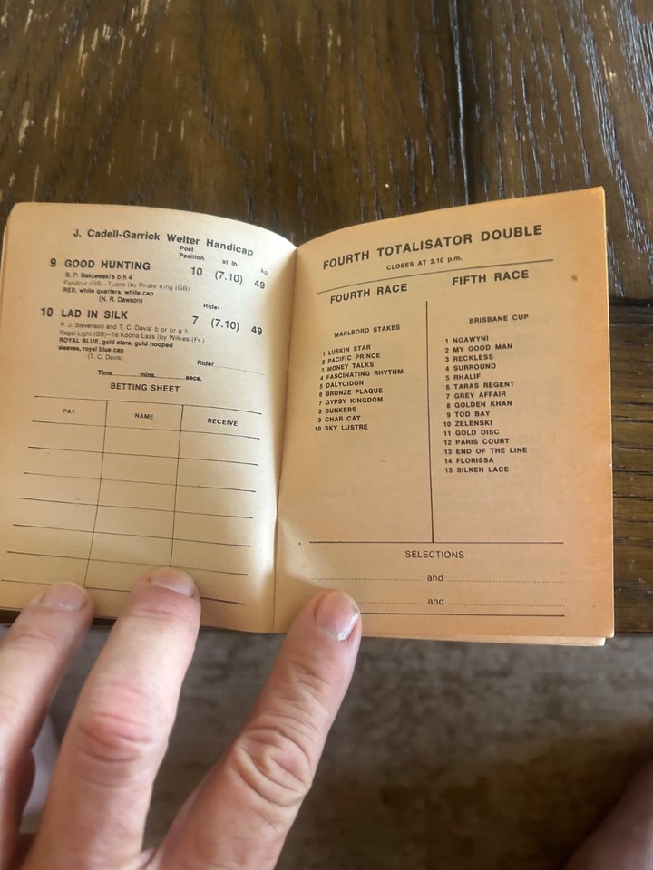 1977 Brisbane cup. Reckless. Luskin star | eBay Australia