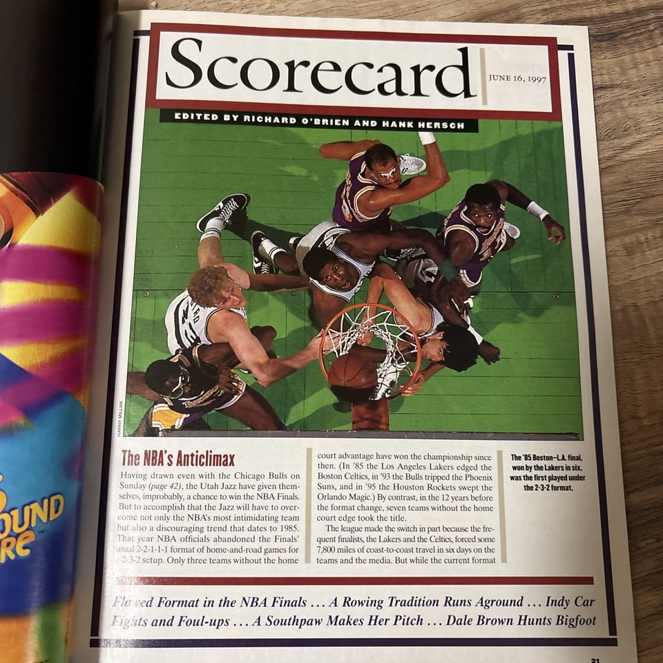 Sports Illustrated Magazine (June 16, 1997) (Karl Malone, Utah Jazz ...