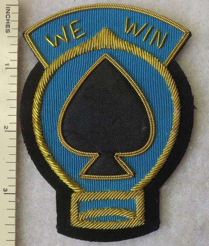 WE WIN Ace of Spades US AIR FORCE Bullion PATCH Custom Made for USAF ...
