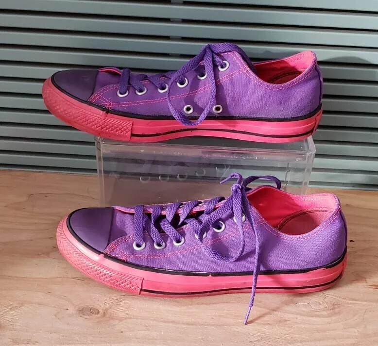 Converse Chuck Taylor All Star Purple and Pink Shoes … - Gem