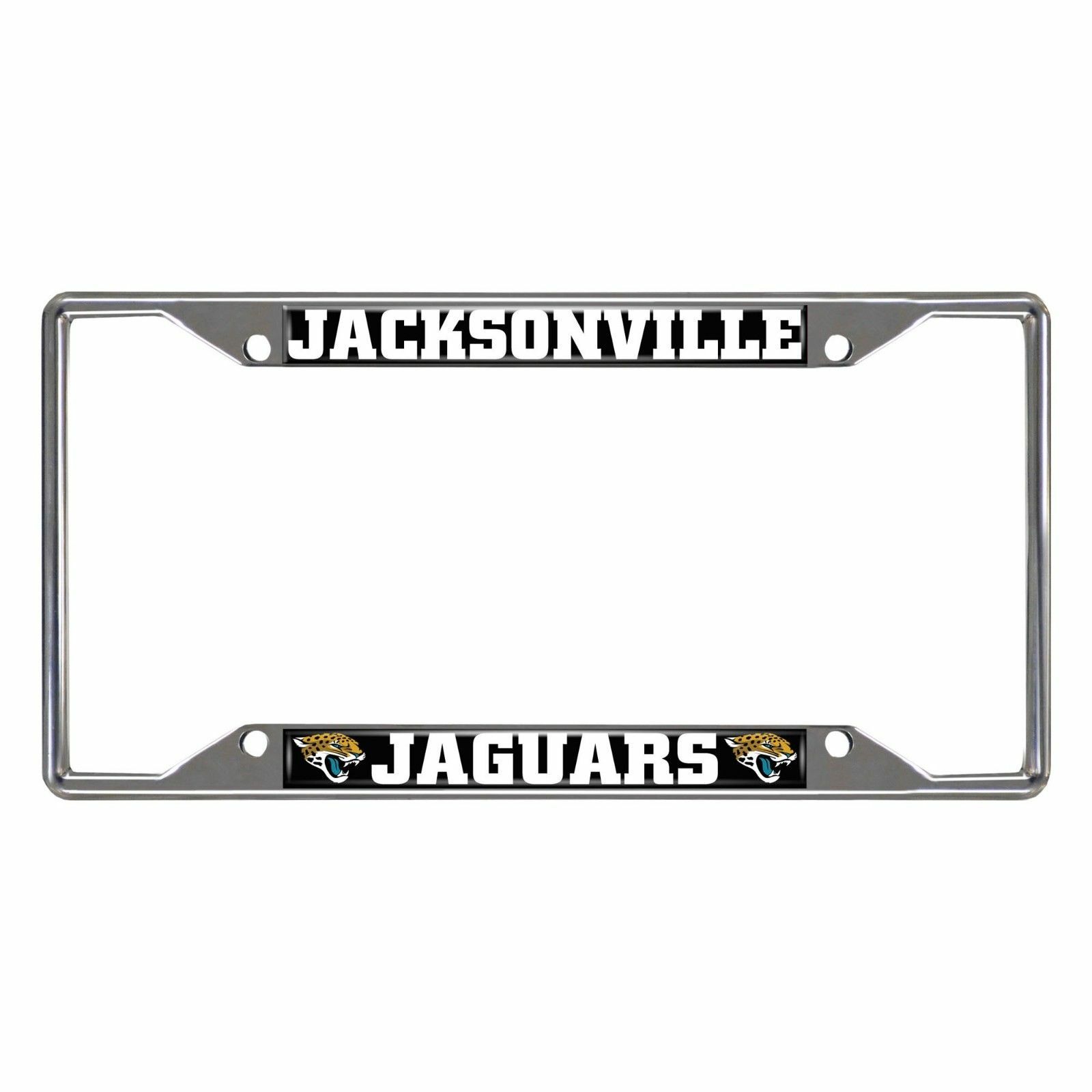New NFL Jacksonville Jaguars Car Truck Chrome Metal License Plate Frame ...