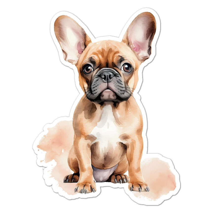 Frenchie French Bulldog, Vinyl Decal Sticker, Indoor Outdoor, 3 Sizes ...