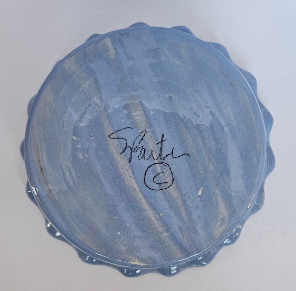 Susan Painter Pottery Hand Painted Stoneware Pie/Tart Plate Pastel ...