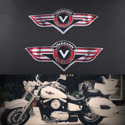 Fuel Gas Tank Badge Emblem Decal Stickers For Kawasaki Vulcan VN ...