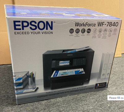 Epson WorkForce Pro WF-7840 All-in-One Wireless Wide Format Printer ...