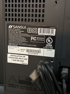 Sansui SLEDVD198 19" LED TV/DVD Combo NO REMOTE | eBay